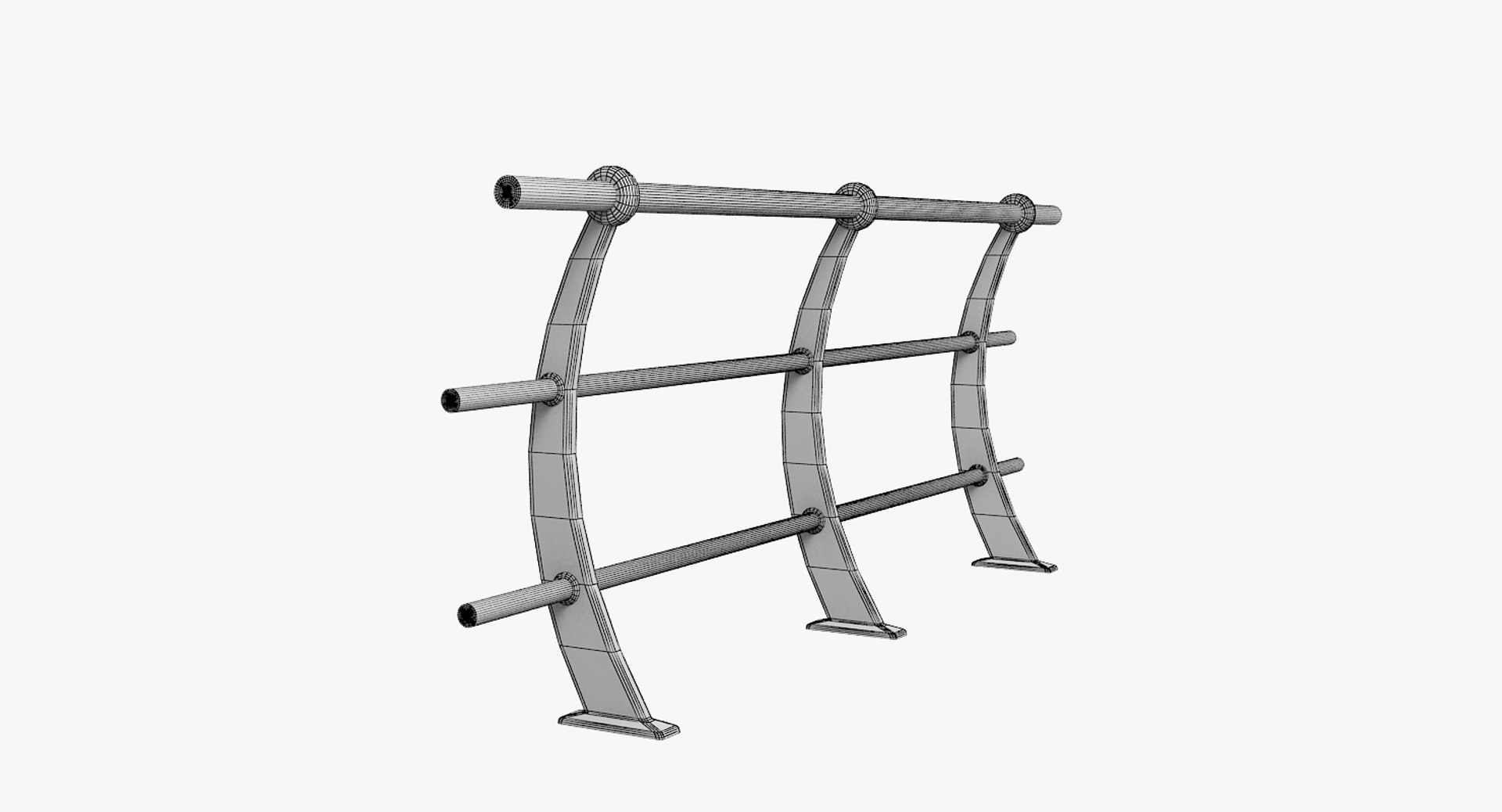 3D model modern handrail - TurboSquid 1285439