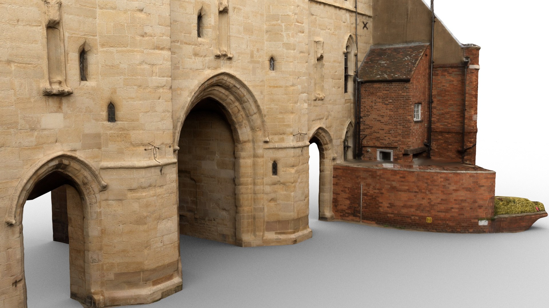 Medieval gatehouse 3D model - TurboSquid 1681531
