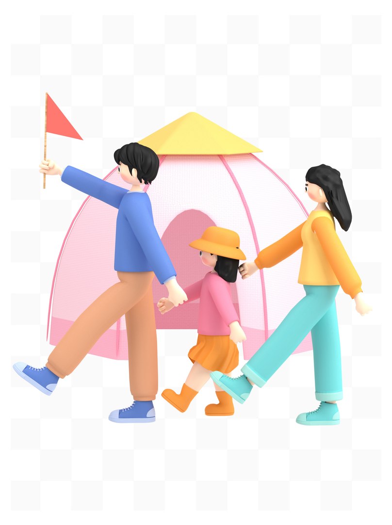 C4d Spring Tourism Characters 3D Model - TurboSquid 2101781