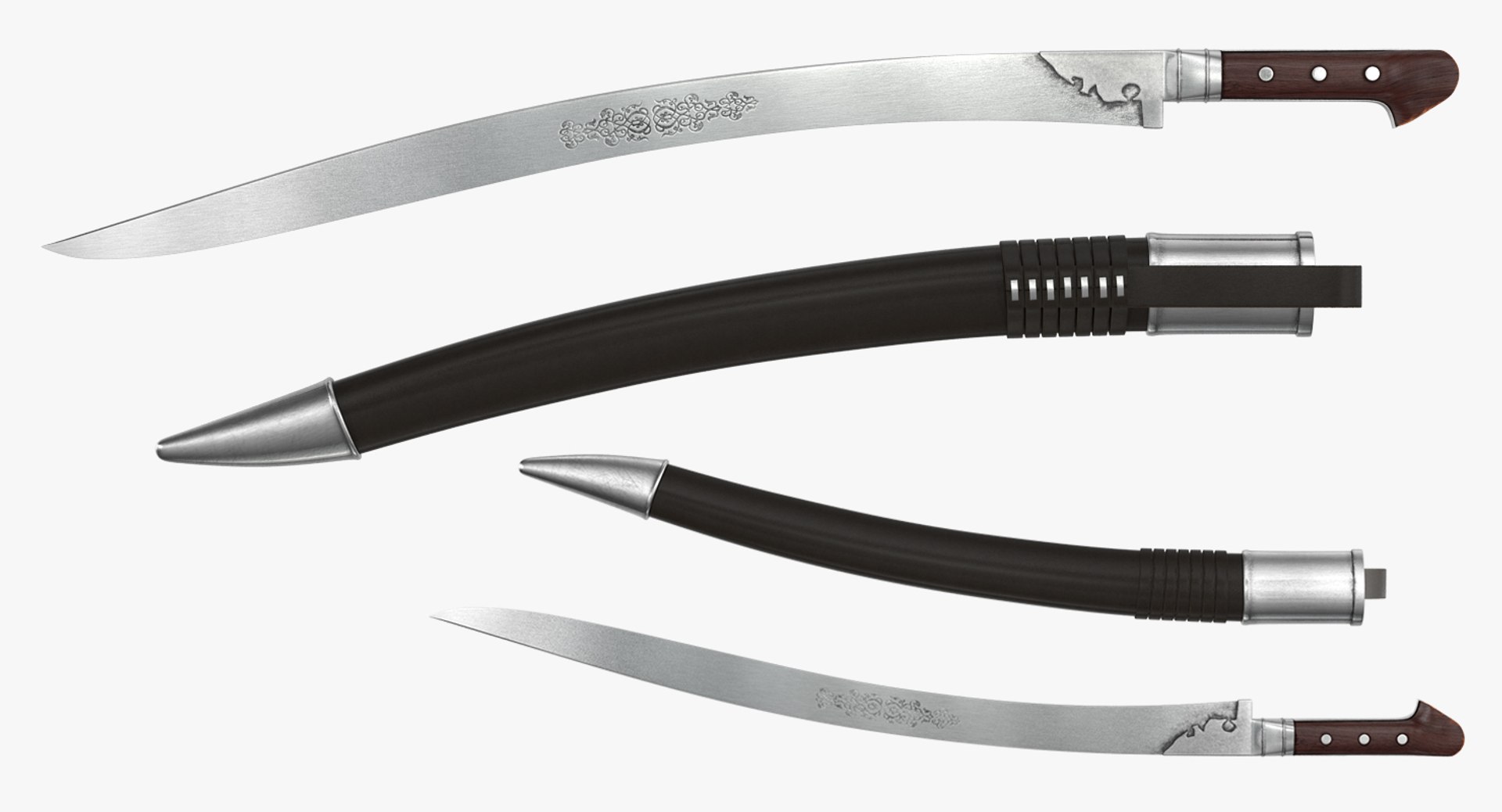 Turkish Yatagan Sword Sheath Max