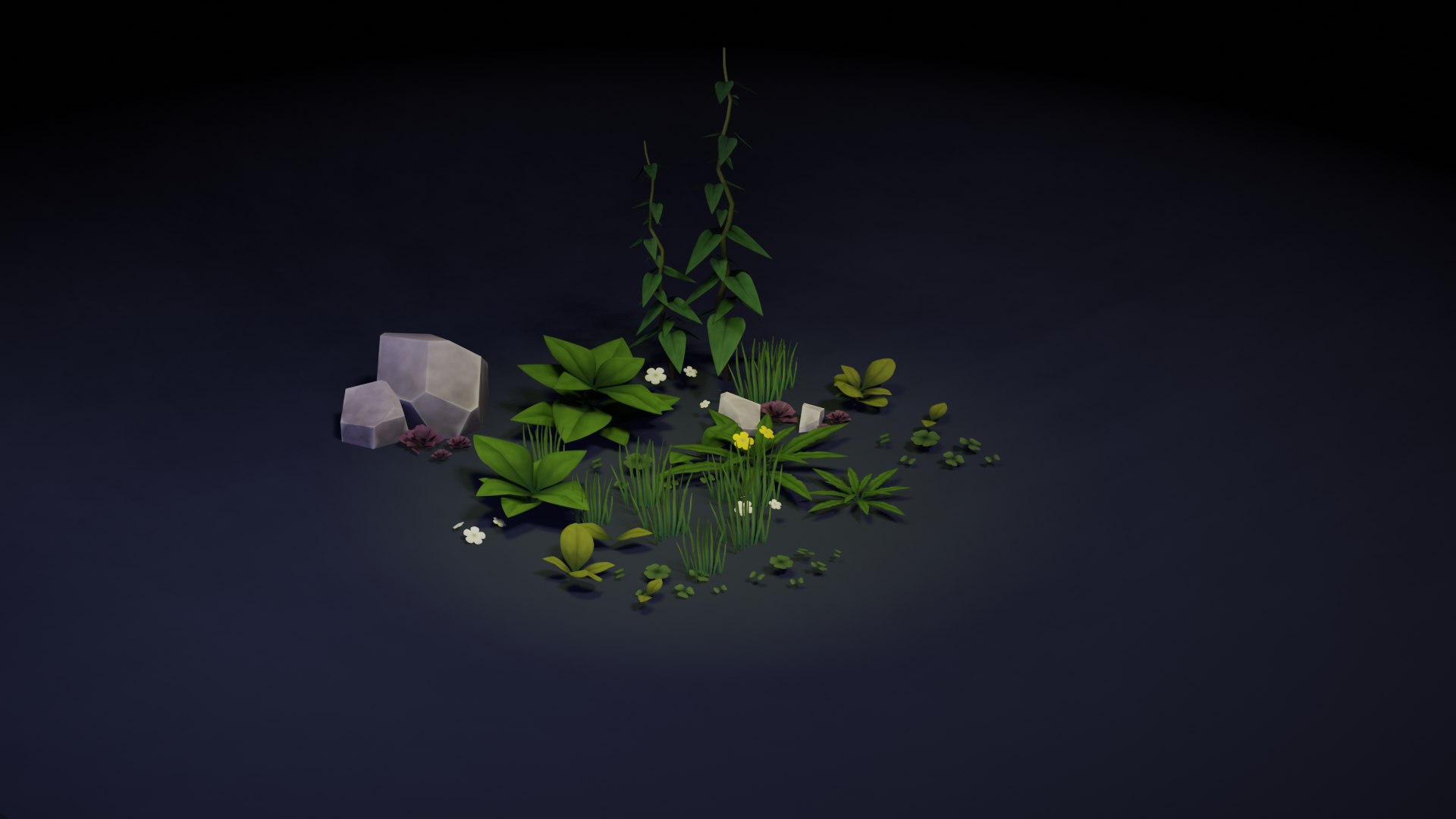 Low Poly Plants 3D Model - TurboSquid 2065136