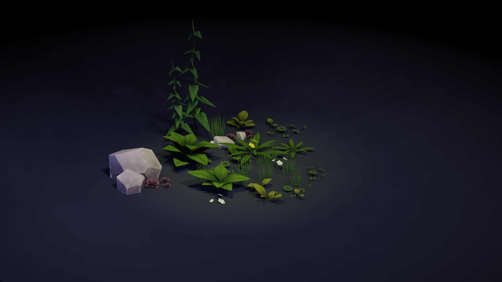 Low Poly Plants 3D Model - TurboSquid 2065136