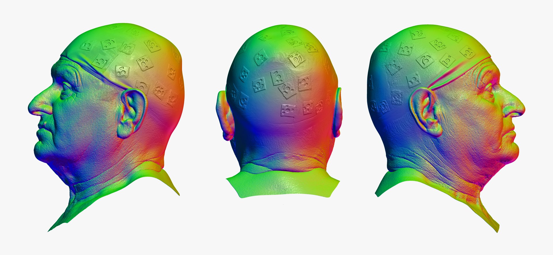 3D Homer Human Head Eyes Crossed AU66 RAW Scan - TurboSquid 1737821