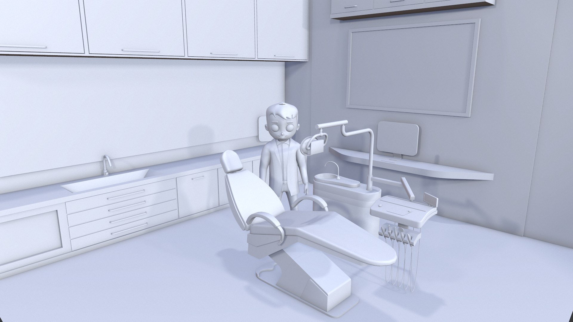 Low Poly Community Helper Dentist - Male 3D Model - TurboSquid 2261335