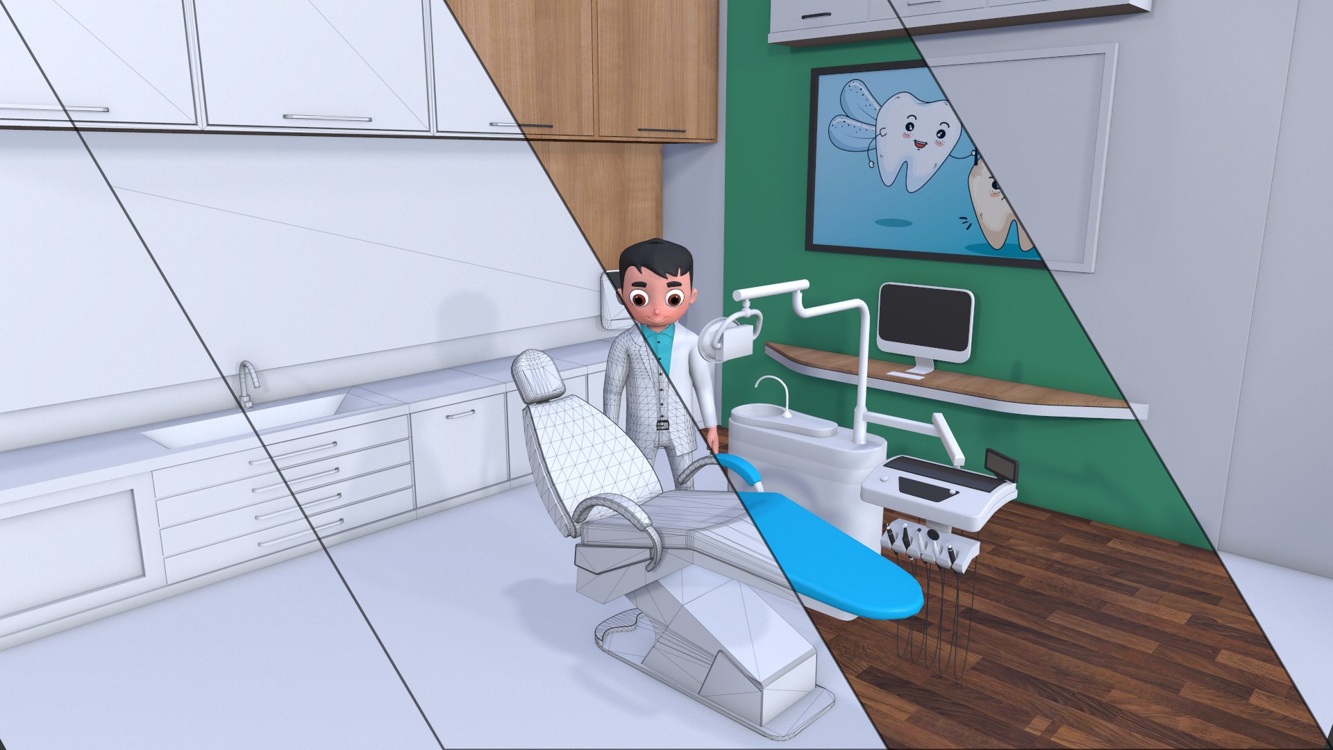 Low Poly Community Helper Dentist - Male 3D Model - TurboSquid 2261335