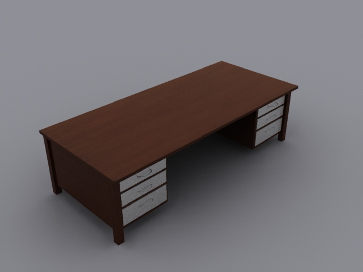 Wooden Desk Wood 3d Model