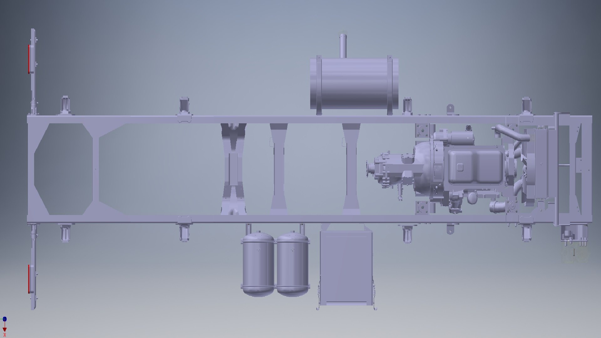 Tractor Truck 4 X 4 Chassis Assembly 3D Model - TurboSquid 2194568
