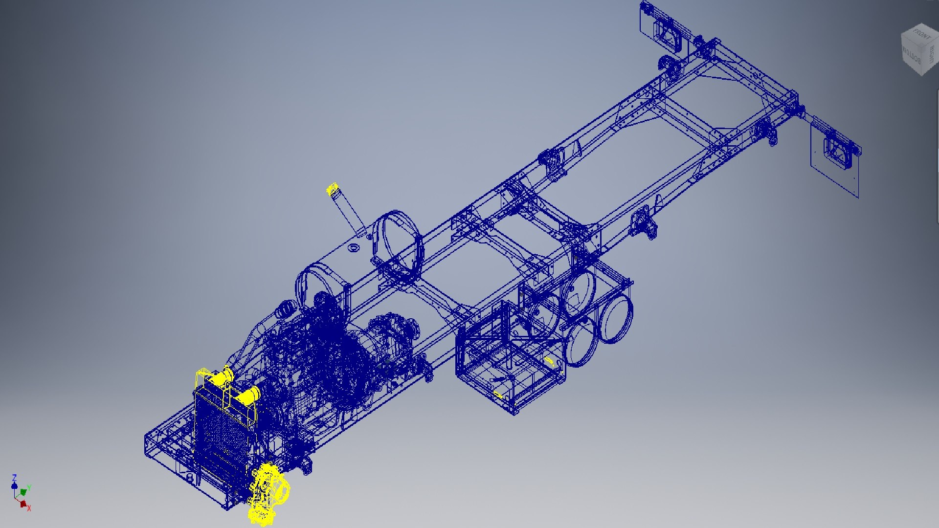 Tractor Truck 4 X 4 Chassis Assembly 3D Model - TurboSquid 2194568