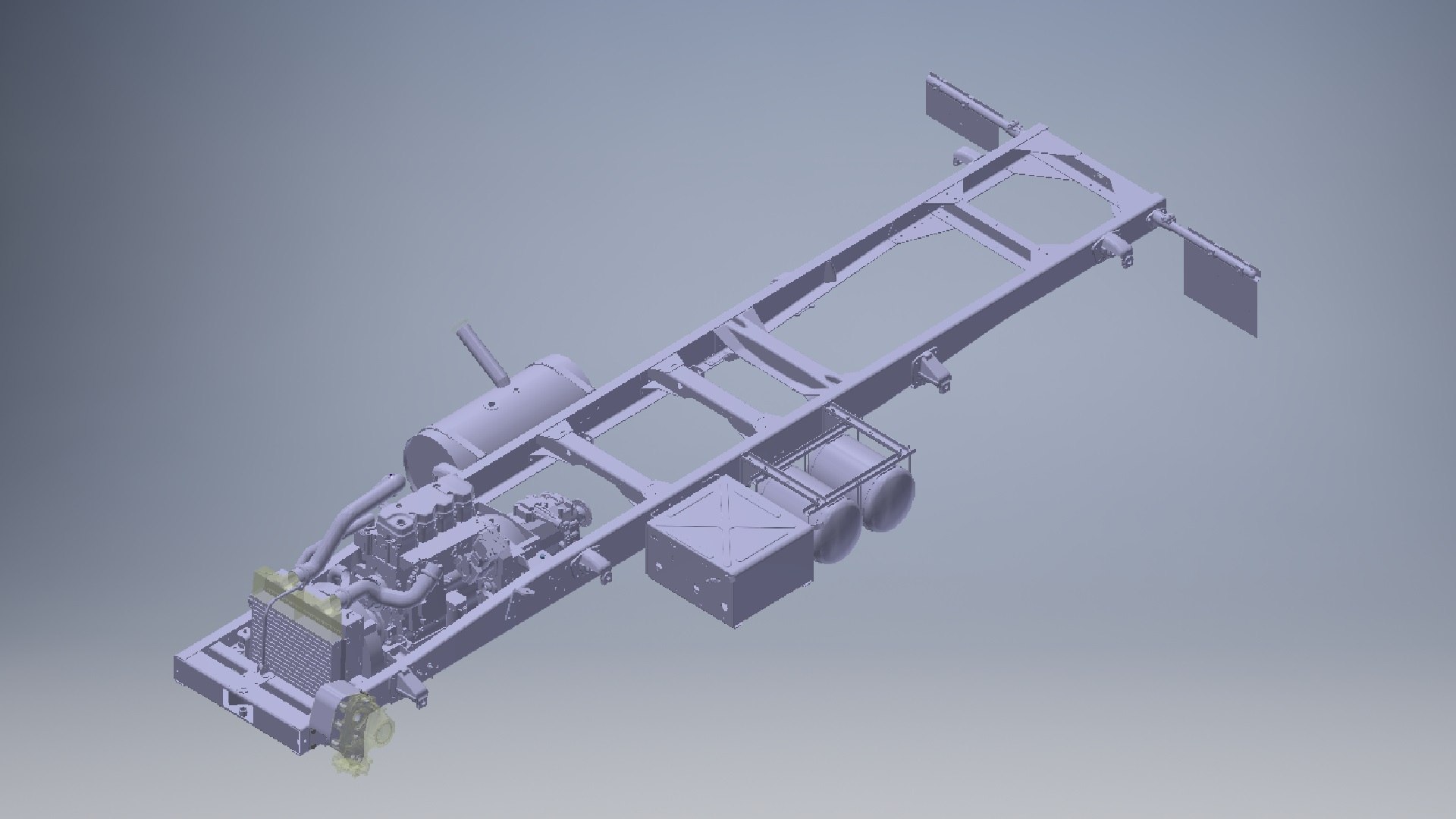 Tractor Truck 4 X 4 Chassis Assembly 3D Model - TurboSquid 2194568