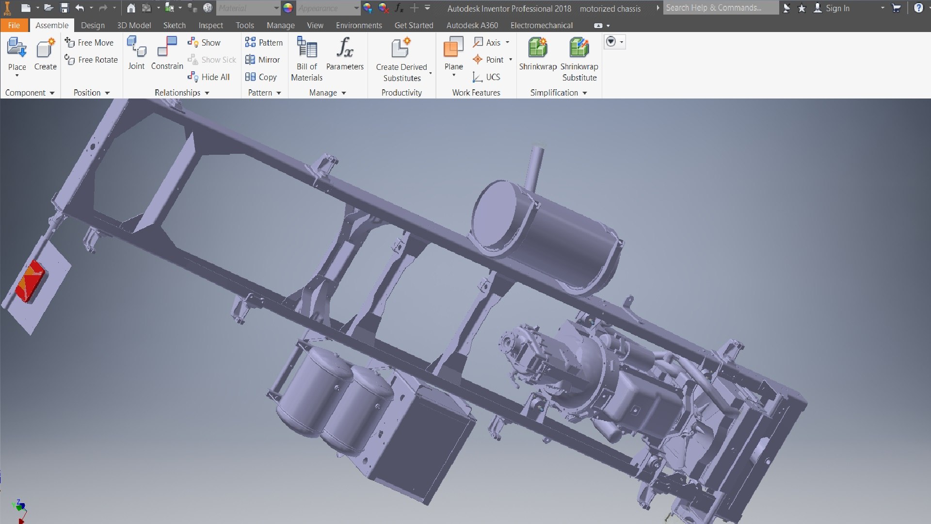 Tractor Truck 4 X 4 Chassis Assembly 3D Model - TurboSquid 2194568