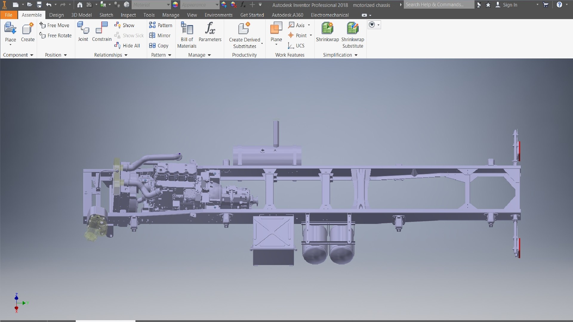 Tractor Truck 4 X 4 Chassis Assembly 3D Model - TurboSquid 2194568