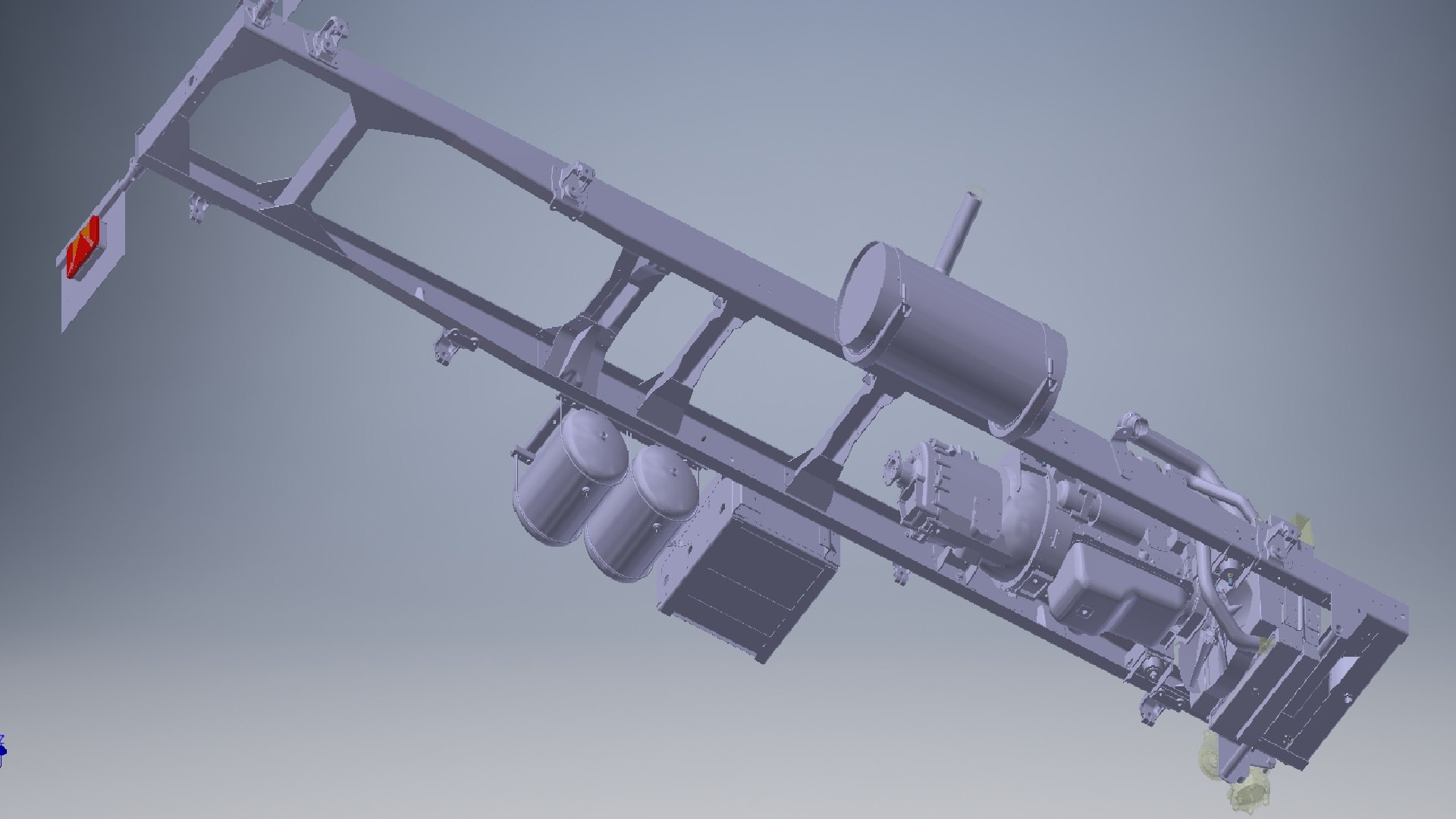 Tractor Truck 4 X 4 Chassis Assembly 3D Model - TurboSquid 2194568