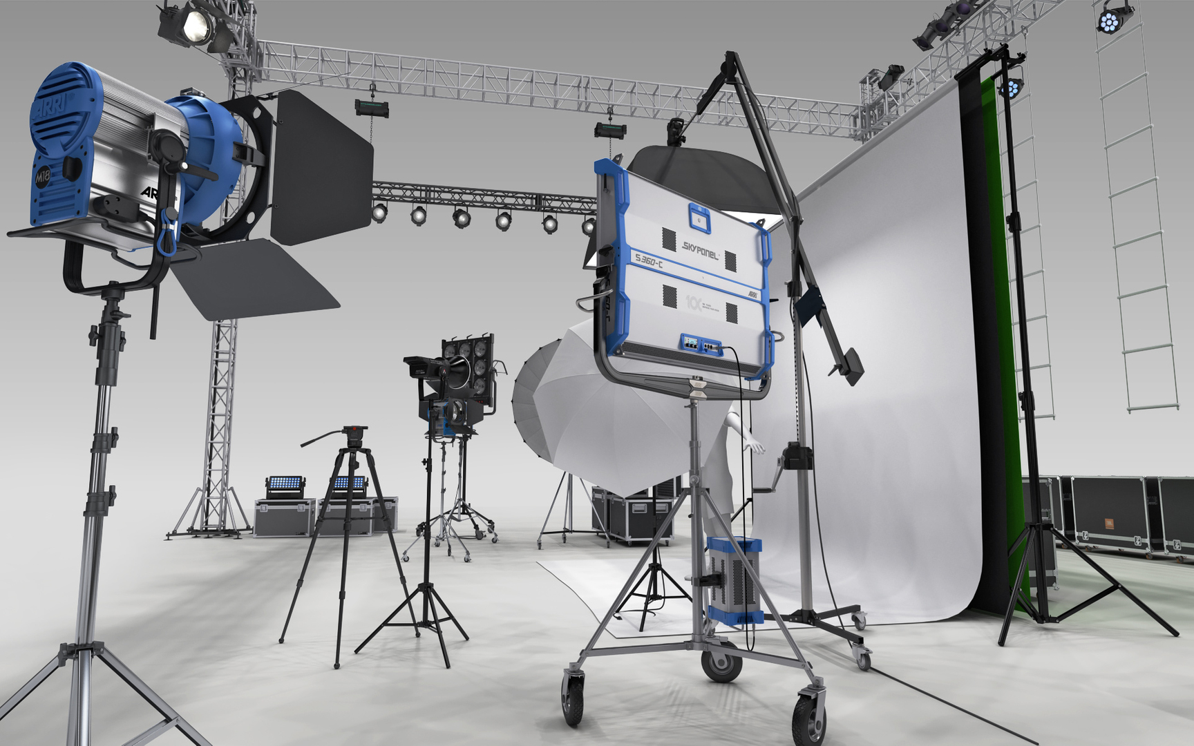 modelo 3d Colección de luces de estudio v6 - TurboSquid 2056860