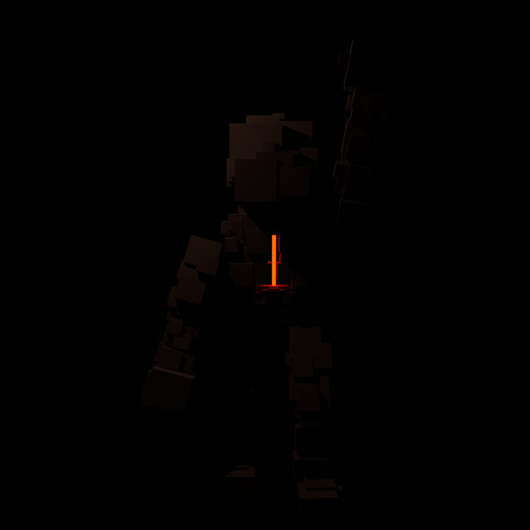 3d Obj Rigged Golem