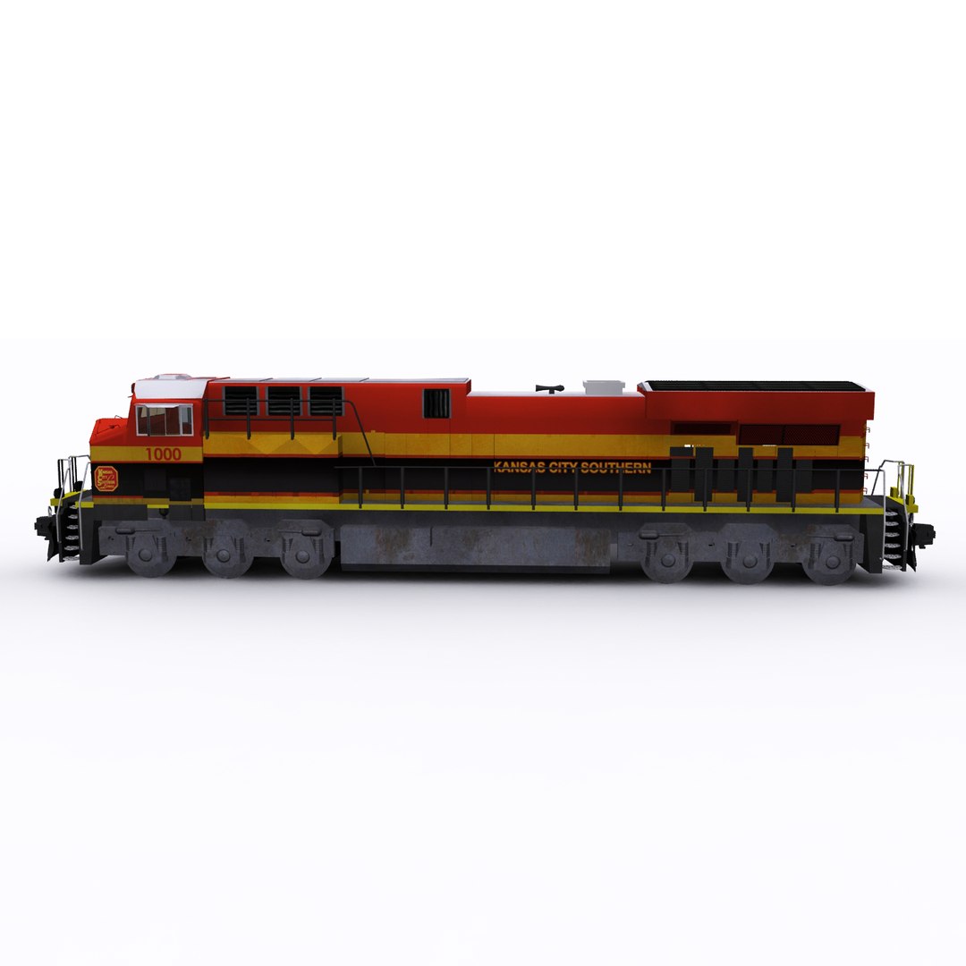 Kcs Ge Locomotive 3D Model - TurboSquid 1510371