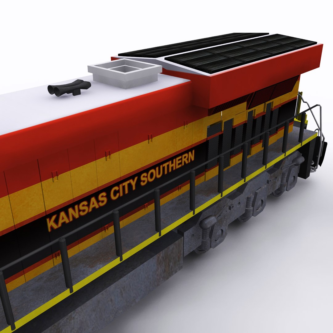 Kcs Ge Locomotive 3D Model - TurboSquid 1510371