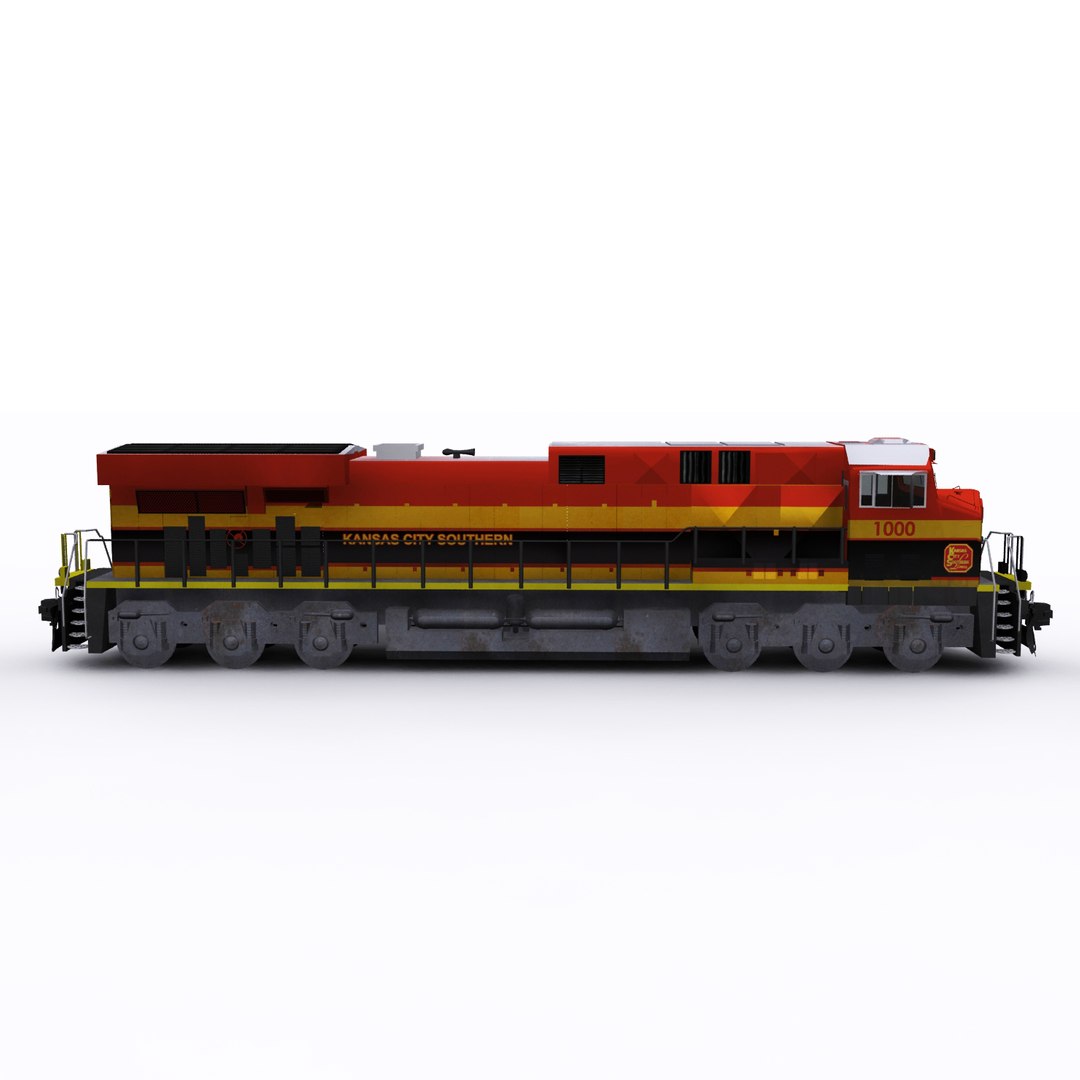 Kcs Ge Locomotive 3D Model - TurboSquid 1510371