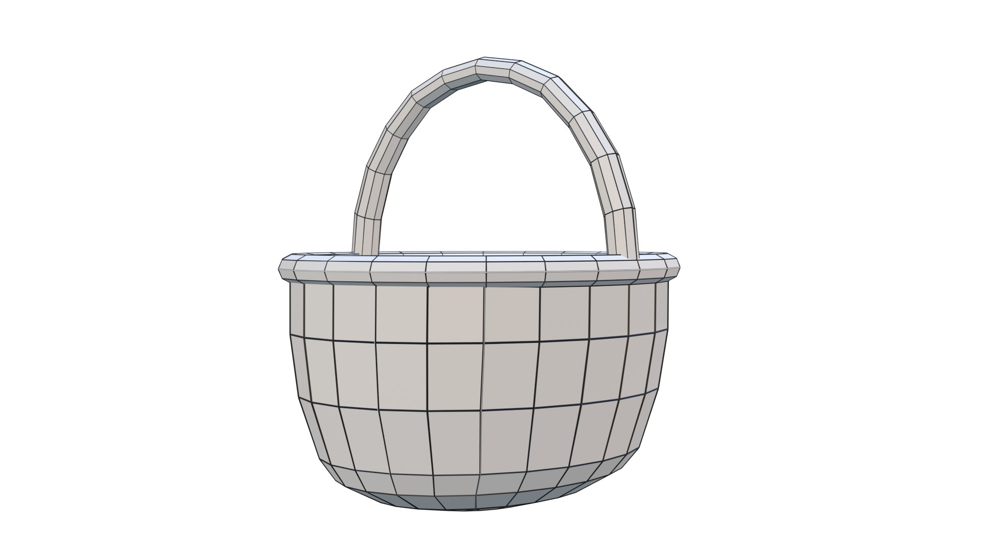 3D Low Poly Picnic Basket 3D Model Model - TurboSquid 2301033