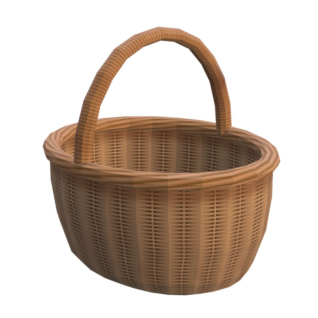 3D Low Poly Picnic Basket 3D Model Model - TurboSquid 2301033