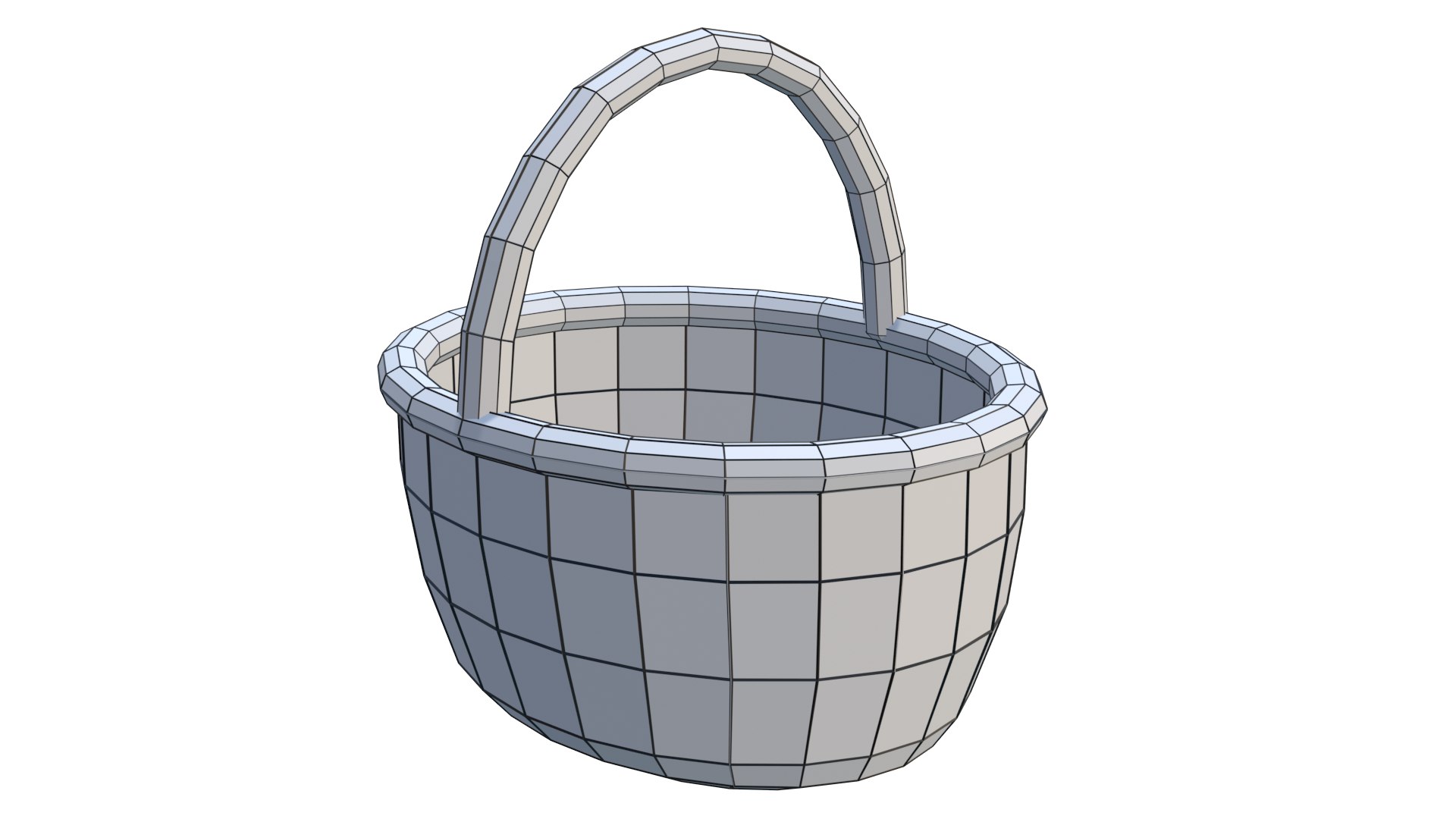 3D Low Poly Picnic Basket 3D Model Model - TurboSquid 2301033