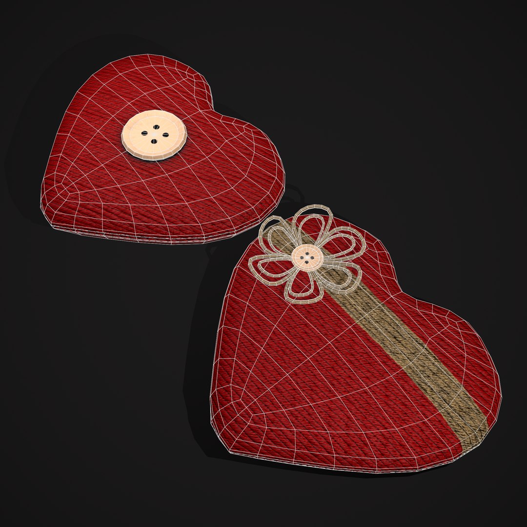 Wrapped Heart Gift 3D Model - TurboSquid 1857141