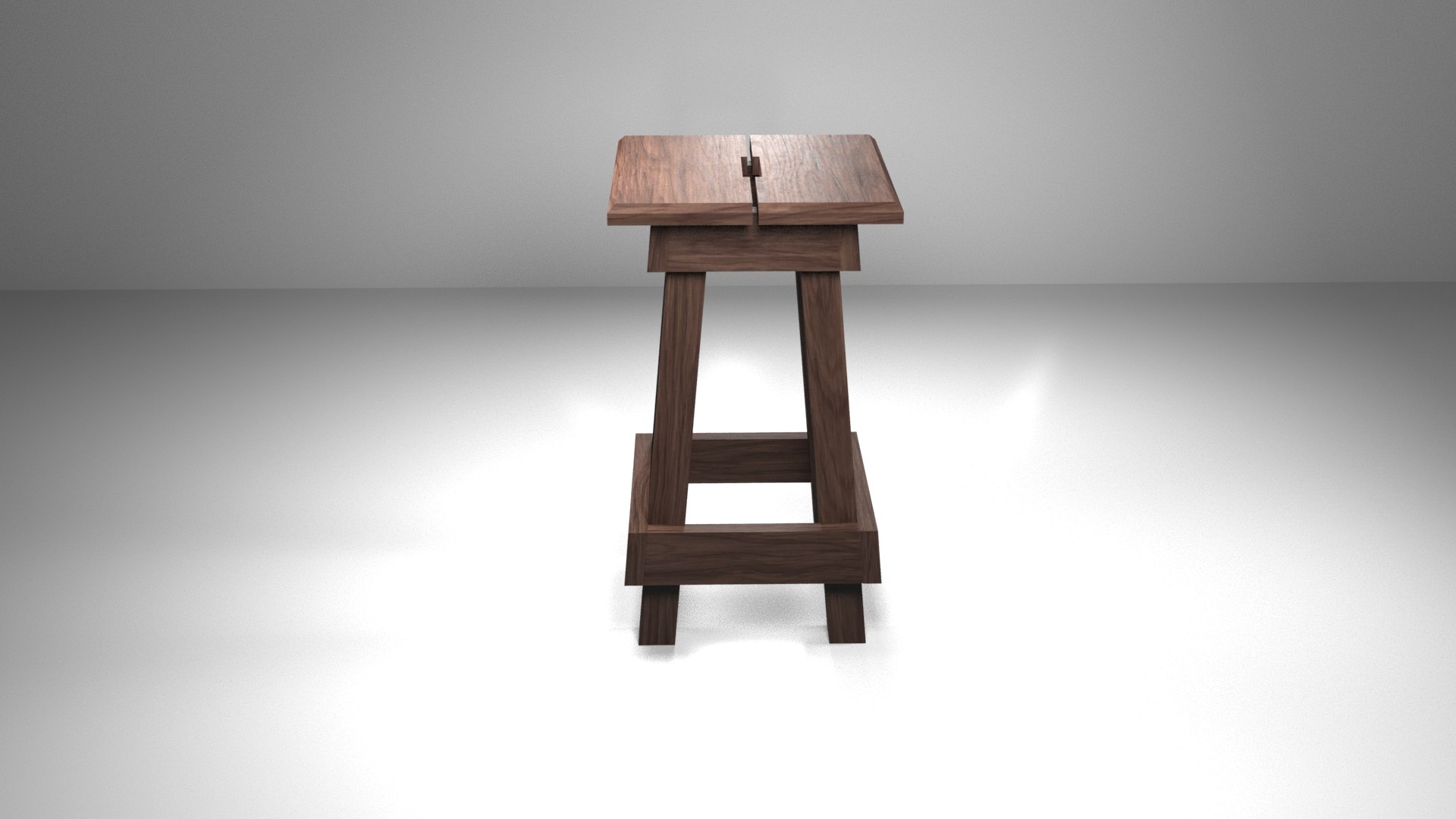 3D Wooden Stool Chair - TurboSquid 1965796