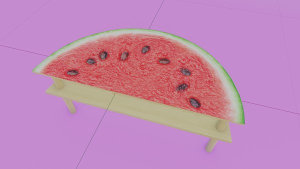 3D The watermelon table desk4 - TurboSquid 2033992