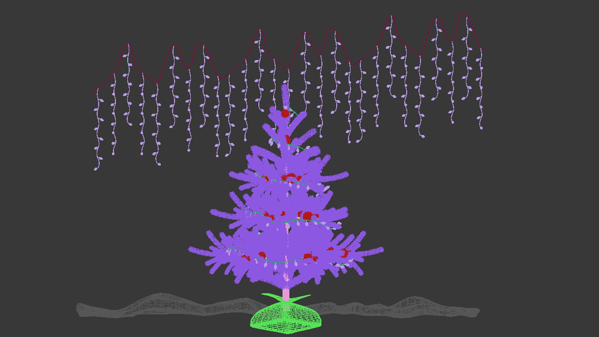 3D Christmas tree 9 with snow model - TurboSquid 1992084