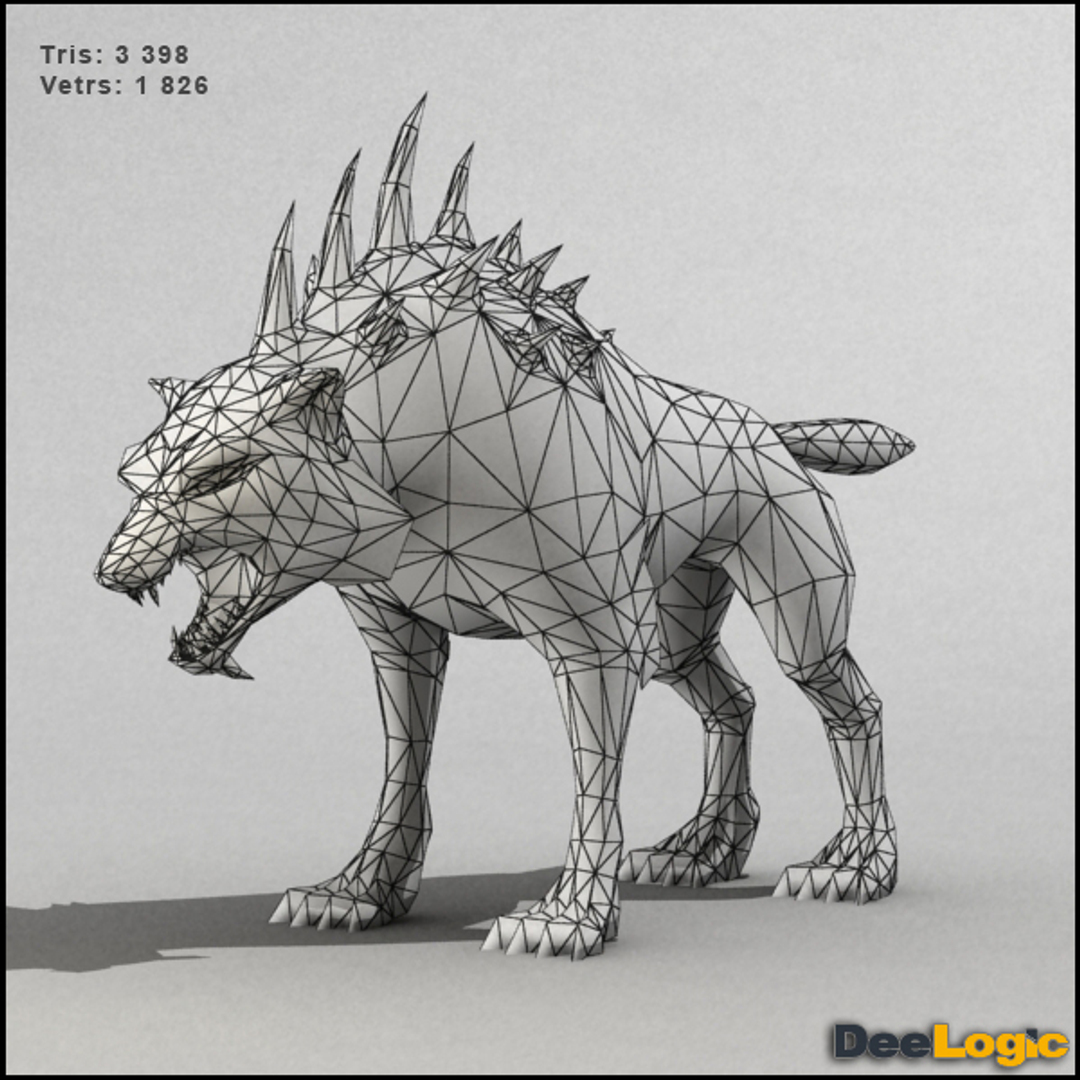 3d model werewolf horrific animations