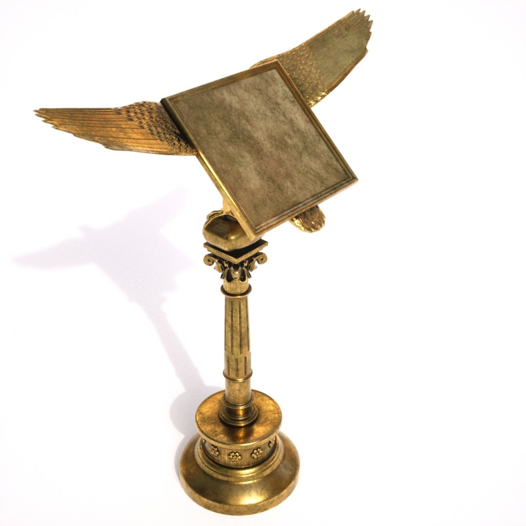 3D medieval lectern - TurboSquid 1394546