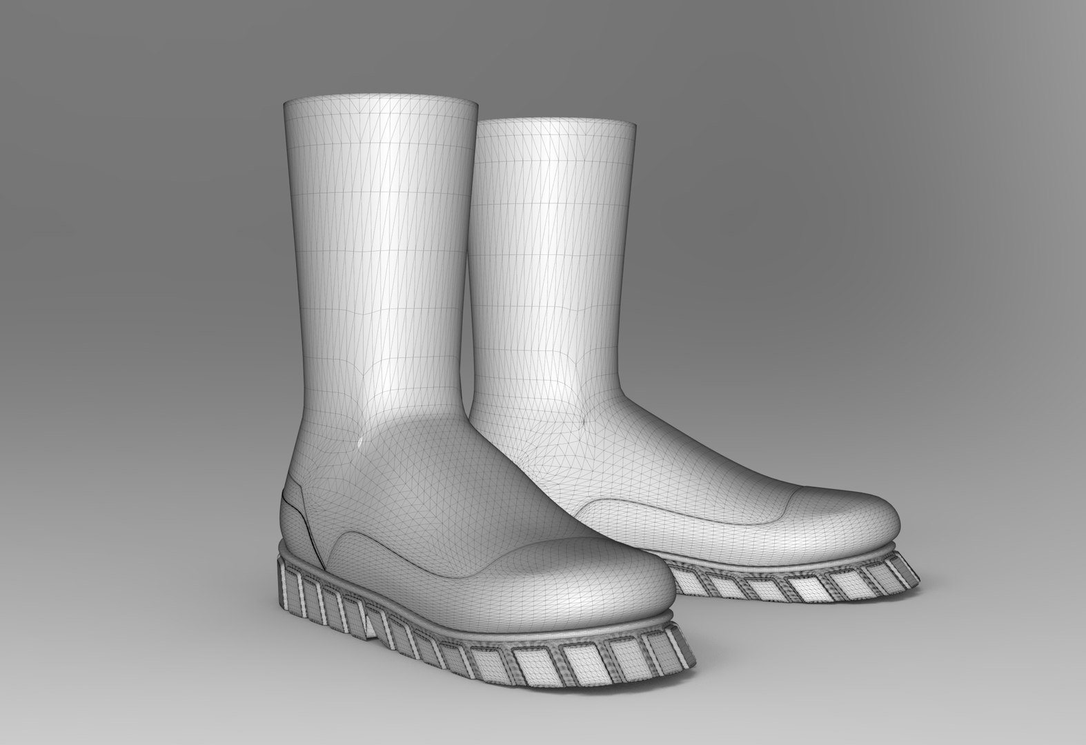 3D Model Aberdeen Platform Boots - TurboSquid 1960822