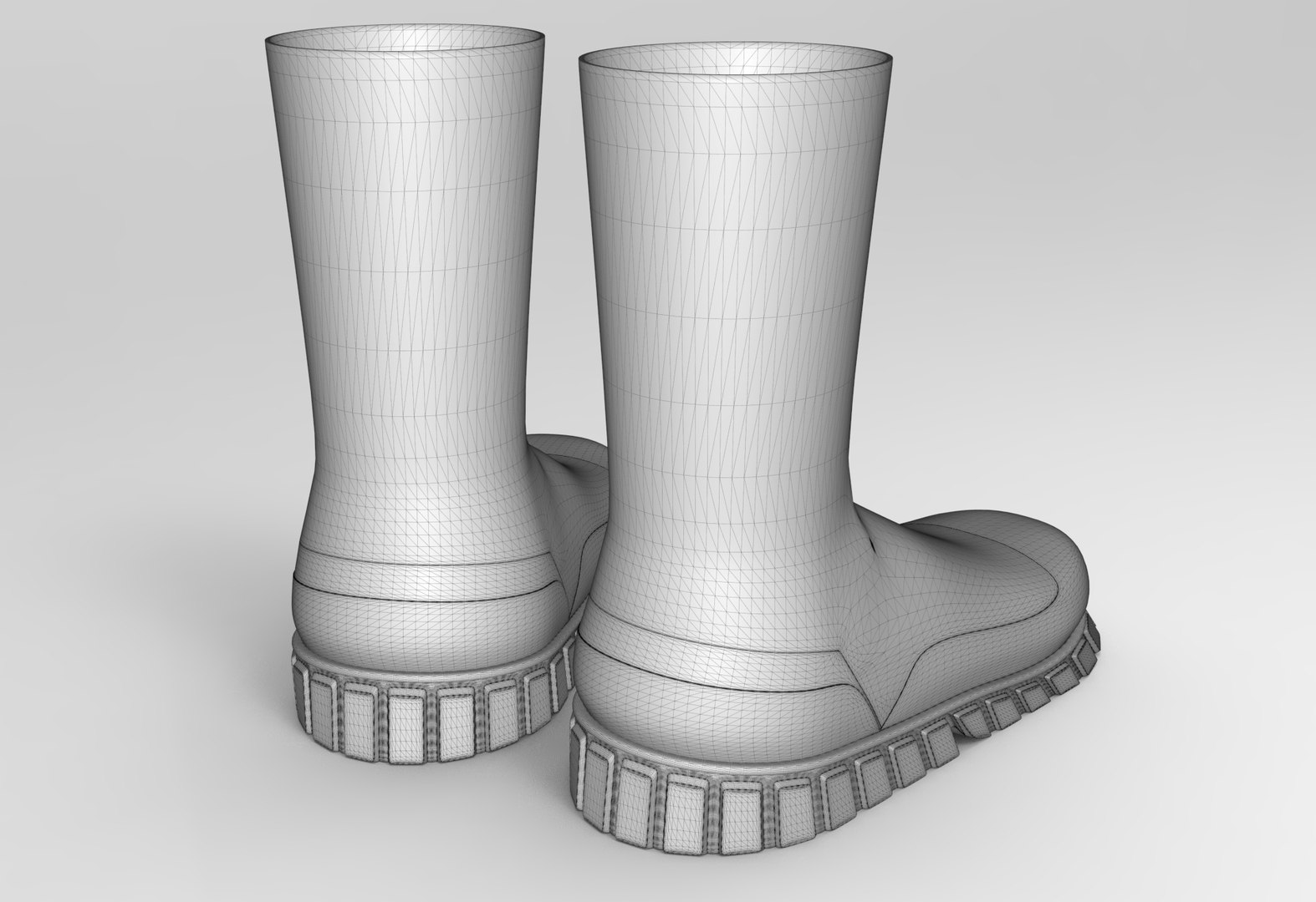 3D Model Aberdeen Platform Boots - TurboSquid 1960822