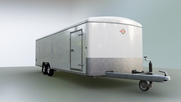 modelo 3d Remolque cerrado para automóvil y usos múltiples - TurboSquid ...