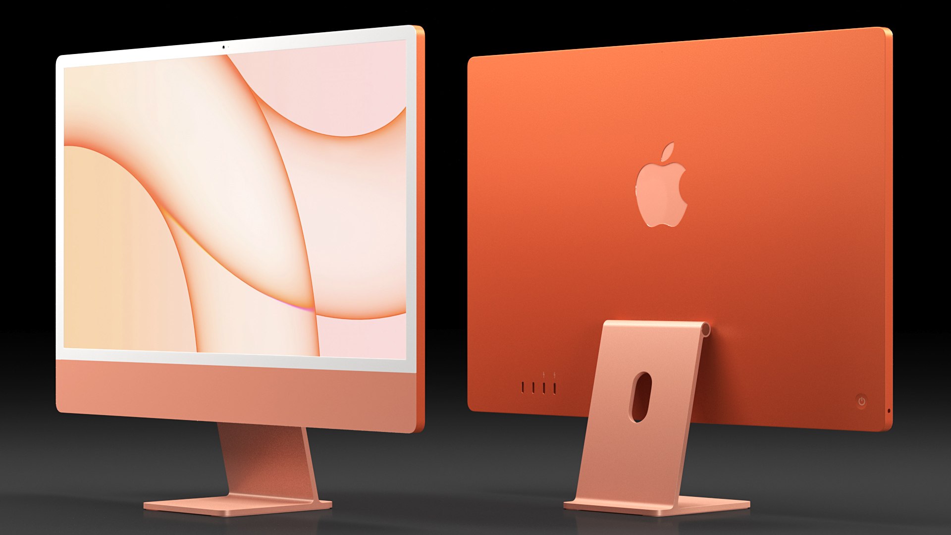 3D Apple IMac 2021 Orange Model - TurboSquid 1755656