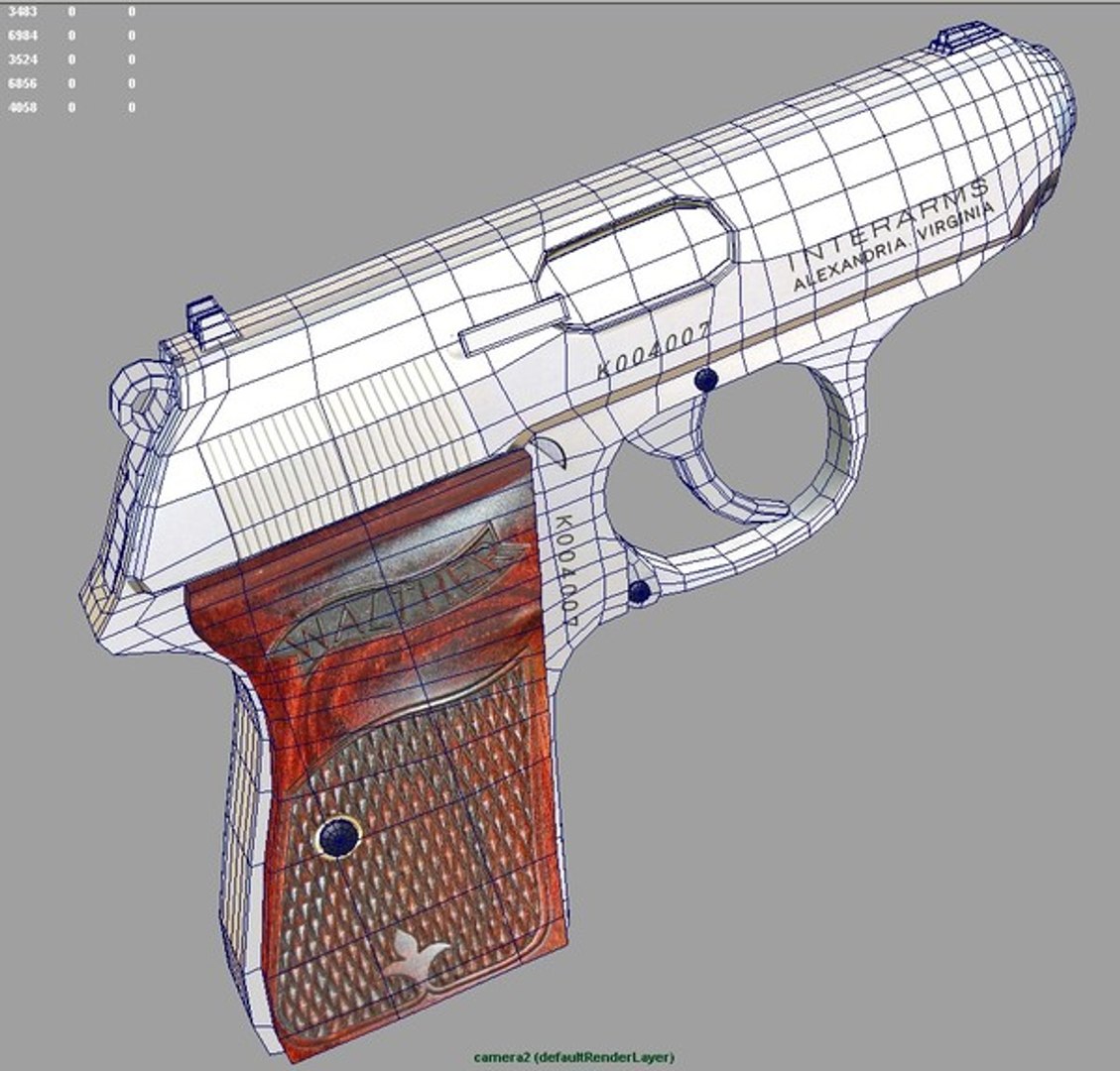 3d Model Of Walther Ppk Gun