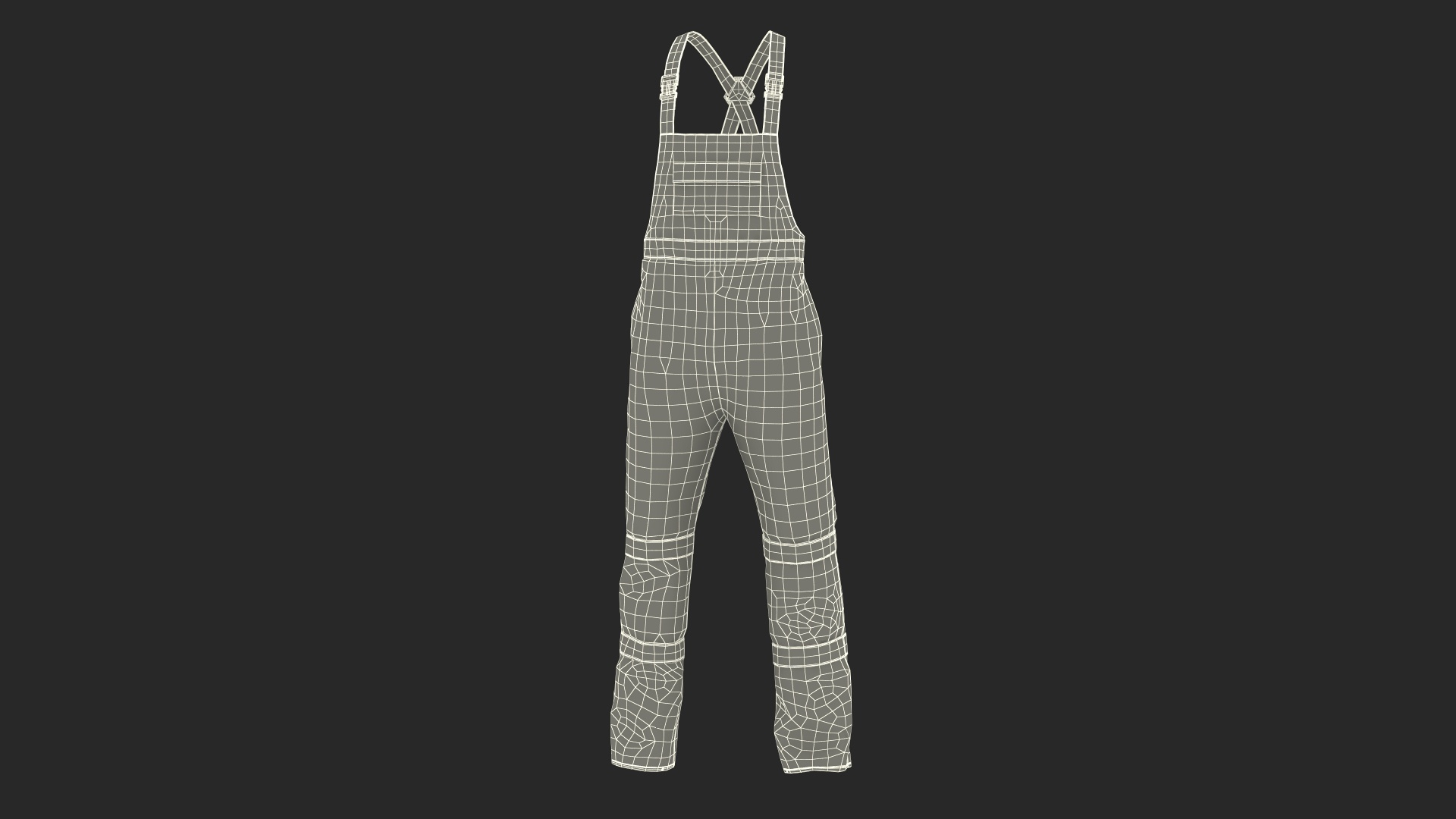 High Visibility Rain Overalls 3D Model - TurboSquid 2132248
