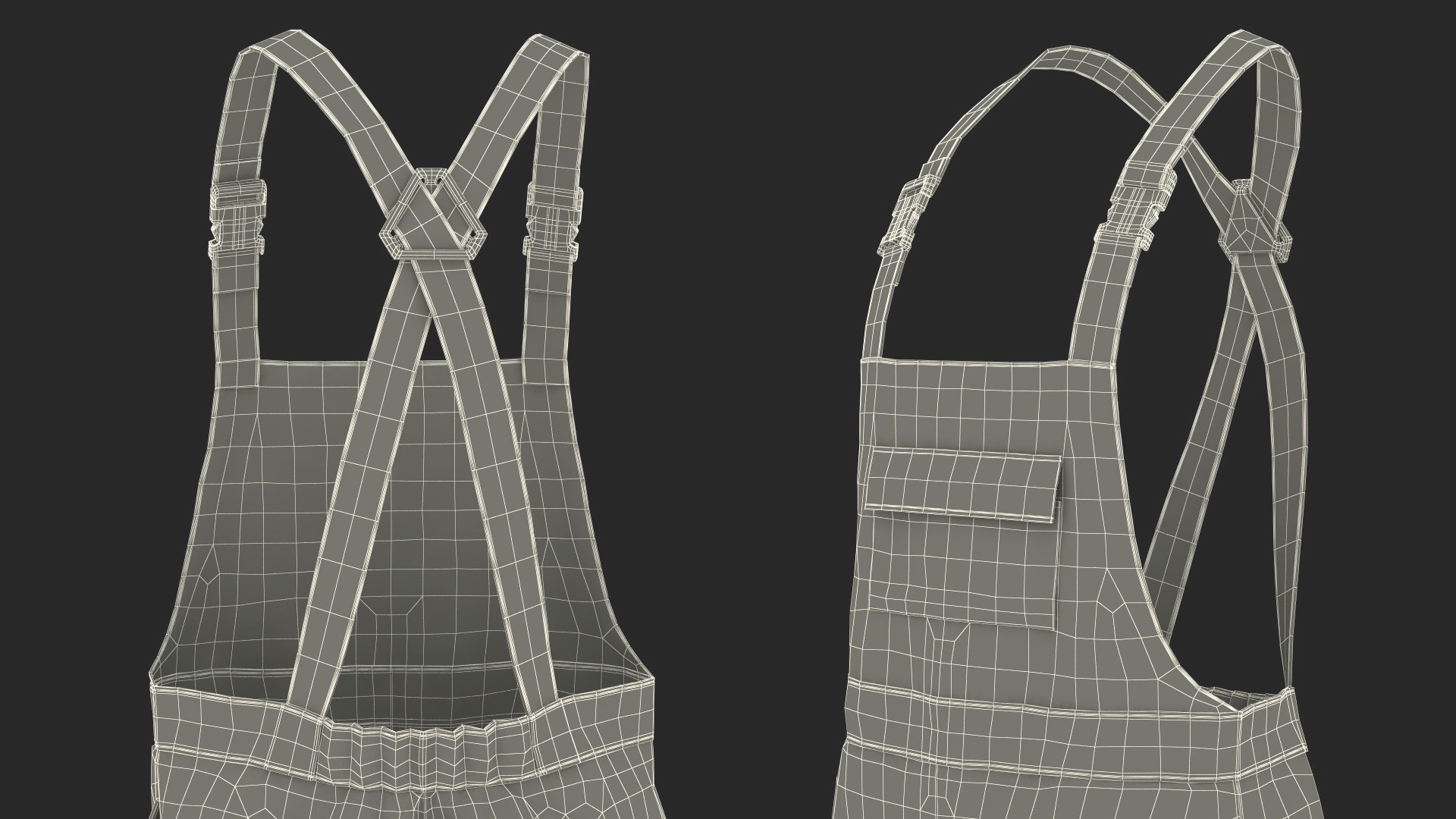 High Visibility Rain Overalls 3D Model - TurboSquid 2132248