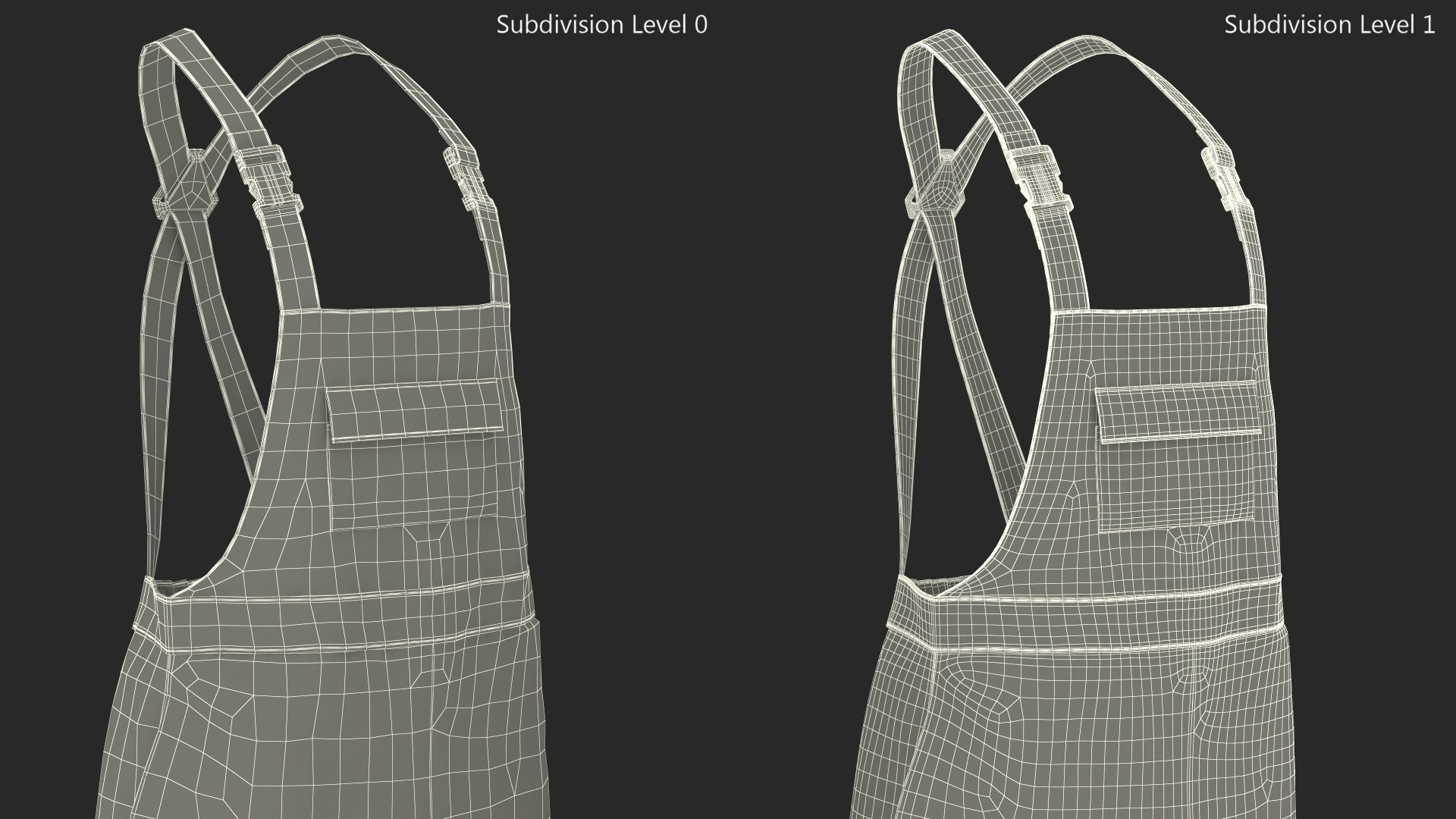 High Visibility Rain Overalls 3D Model - TurboSquid 2132248