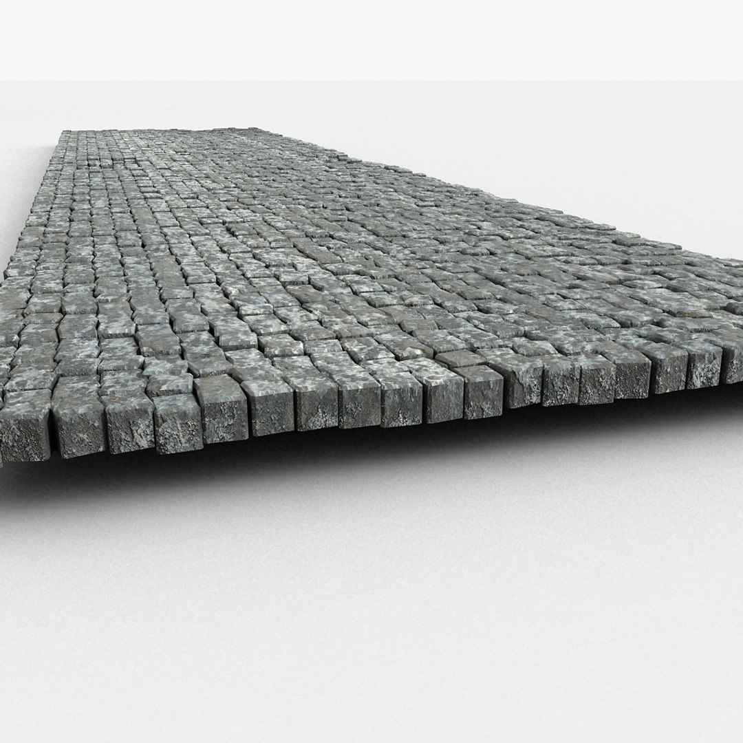 Cobble Stone Block 3d Model