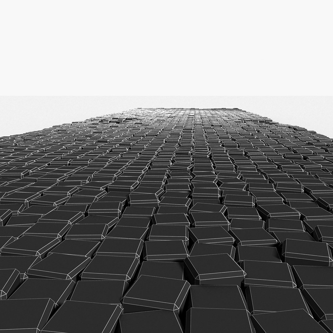 Cobble Stone Block 3d Model