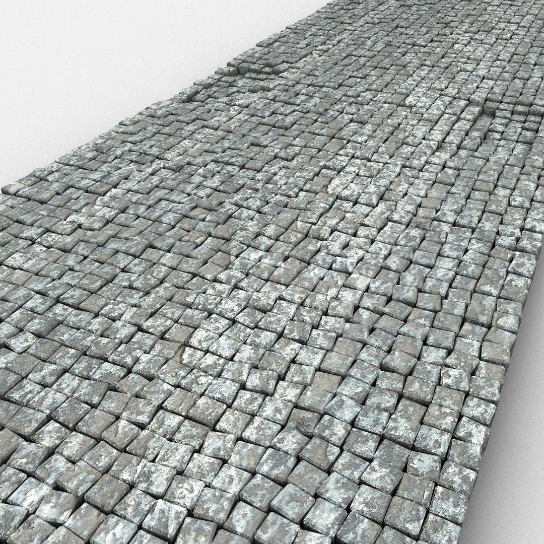Cobble Stone Block 3d Model