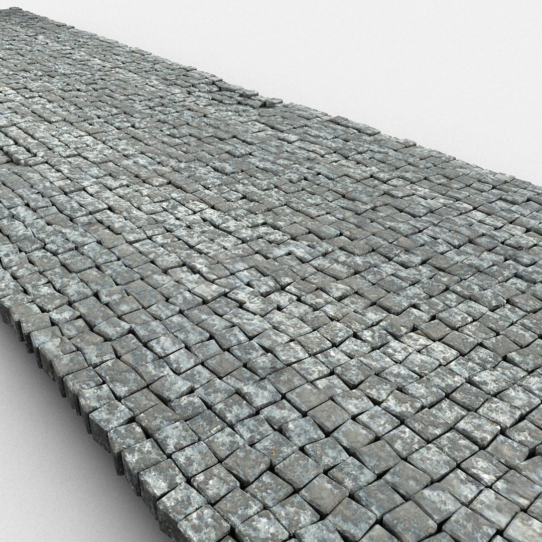Cobble Stone Block 3d Model