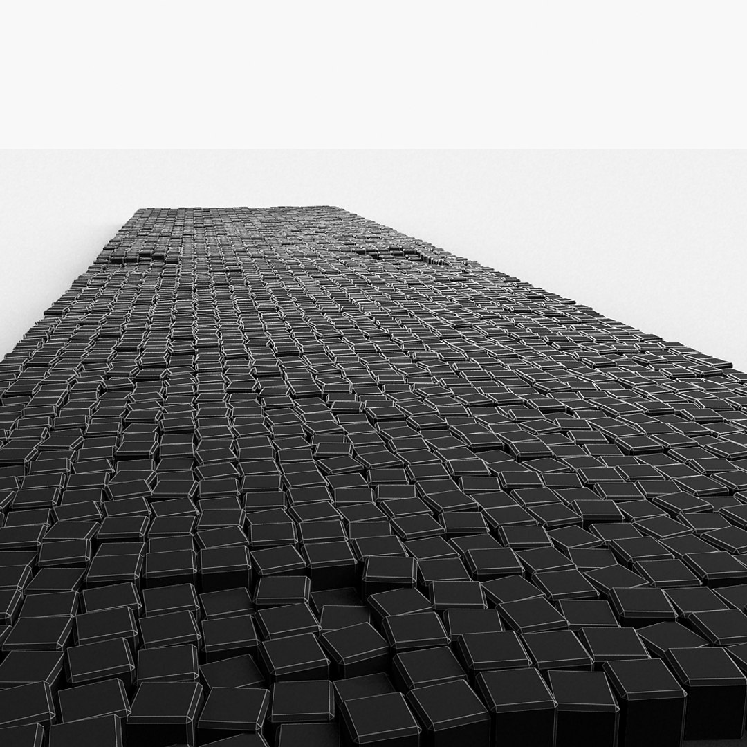 Cobble Stone Block 3d Model