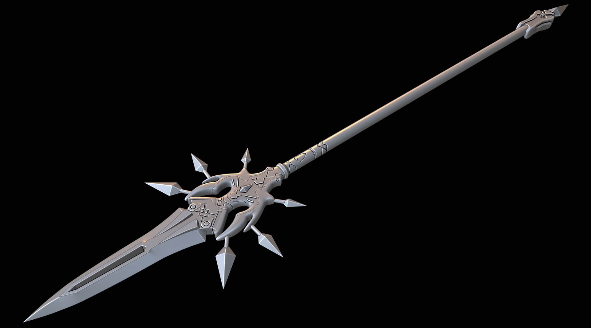 modelo 3d Primordial Jade Winged Spear - Genshin Impact - TurboSquid ...