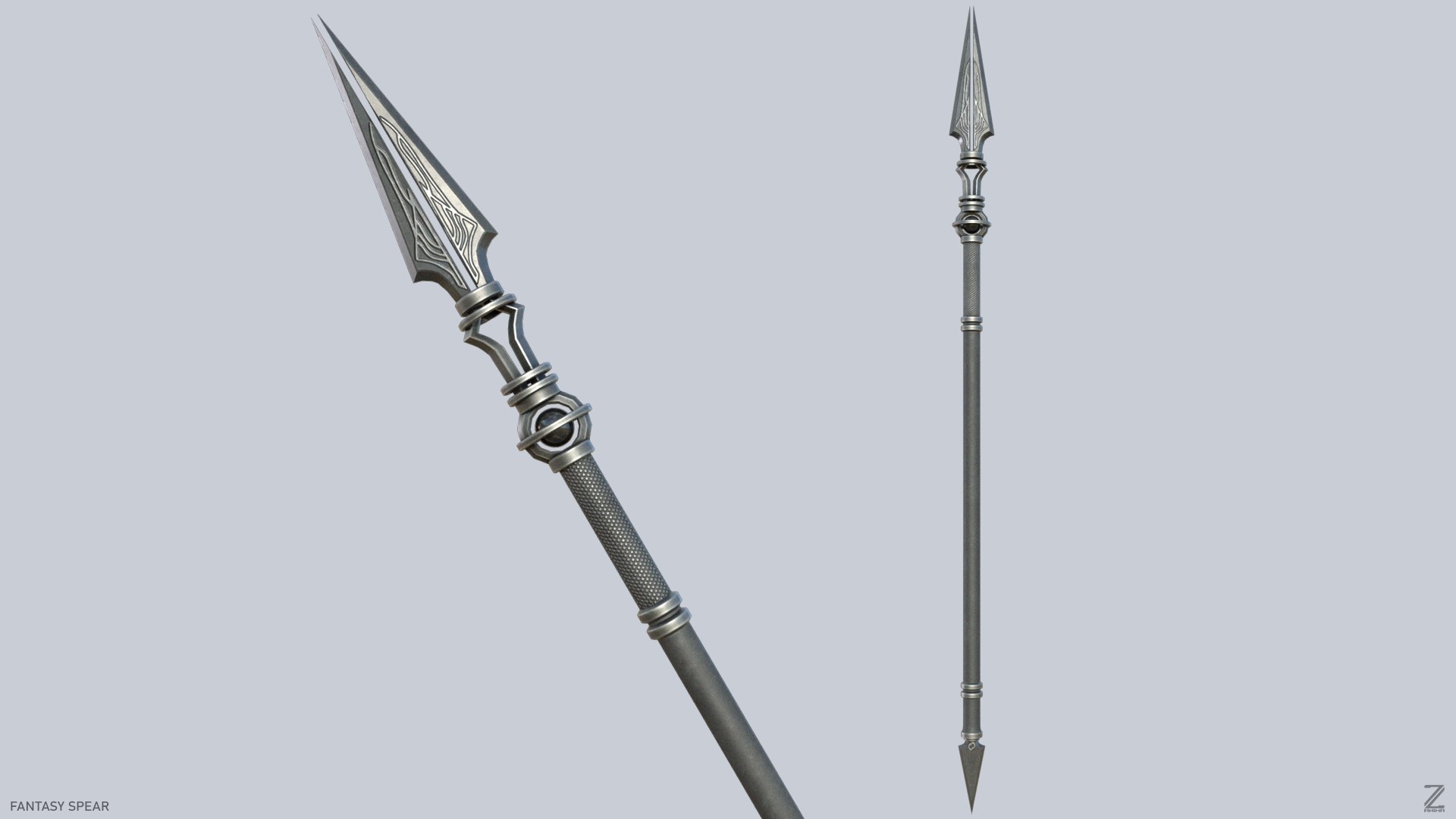 Fantasy Spear 3D Model - TurboSquid 2241217