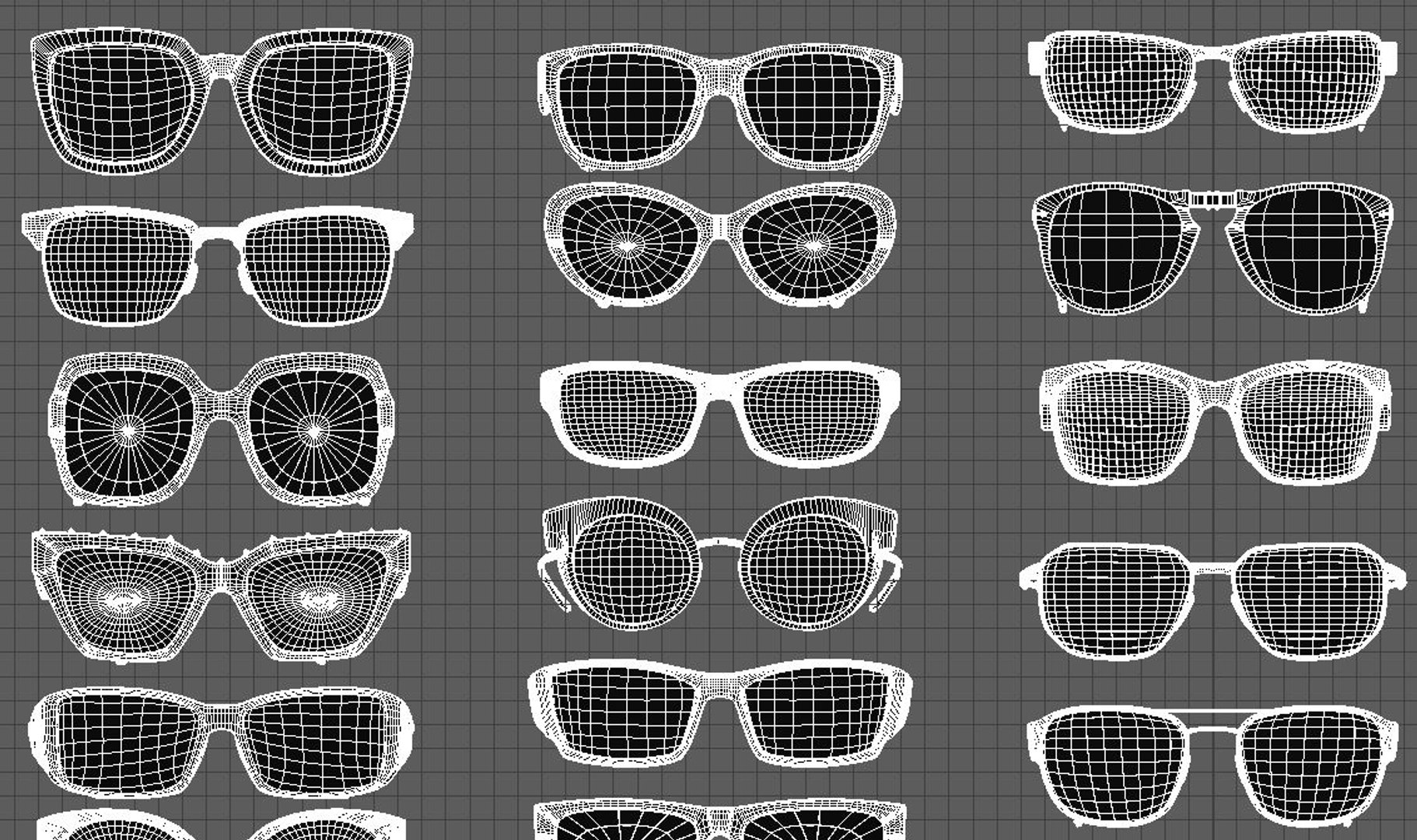 50 Eye Glasses collection 3D - TurboSquid 1732258