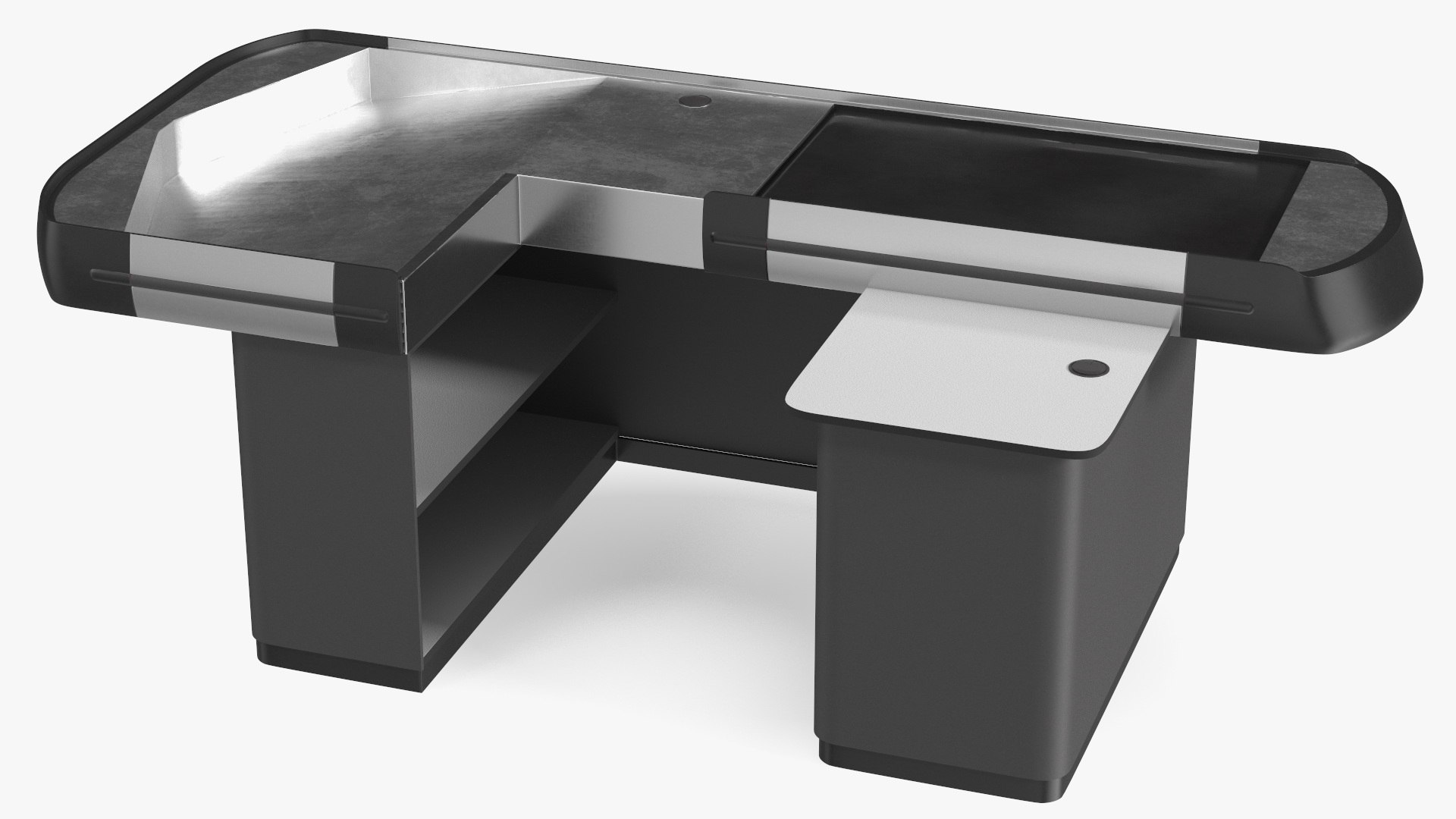 Large Retail Checkout Counter Grey Rigged 3D - TurboSquid 2185779