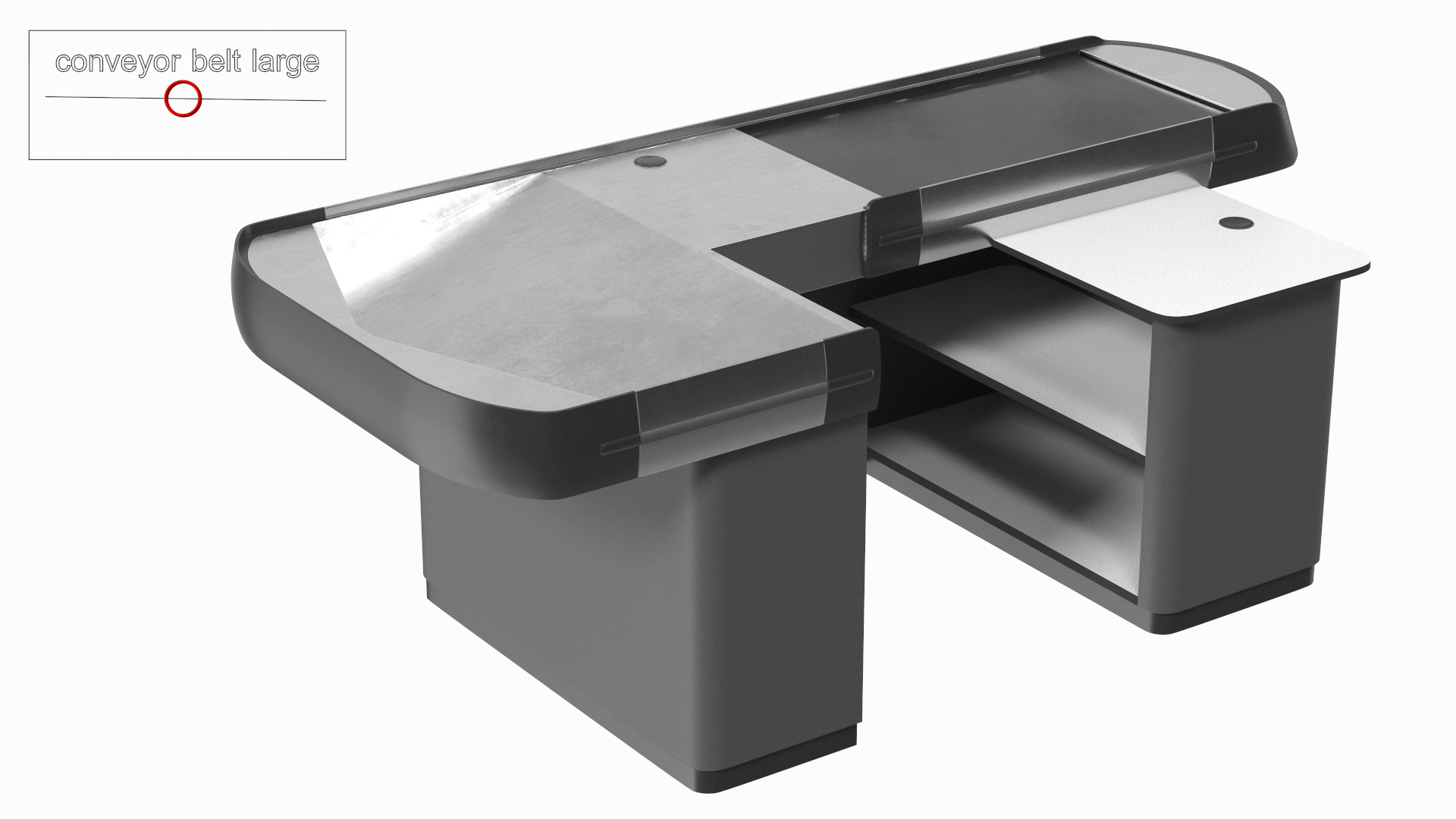 Large Retail Checkout Counter Grey Rigged 3D - TurboSquid 2185779