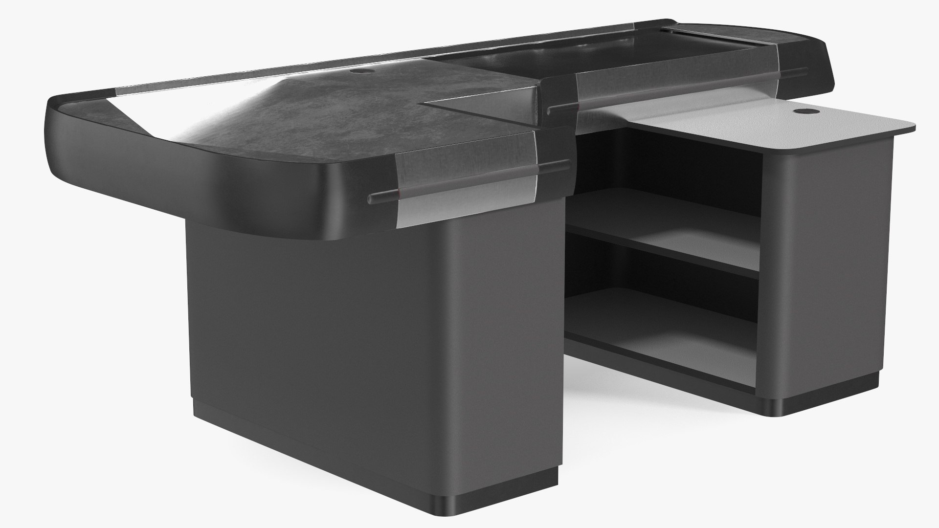 Large Retail Checkout Counter Grey Rigged 3D - TurboSquid 2185779