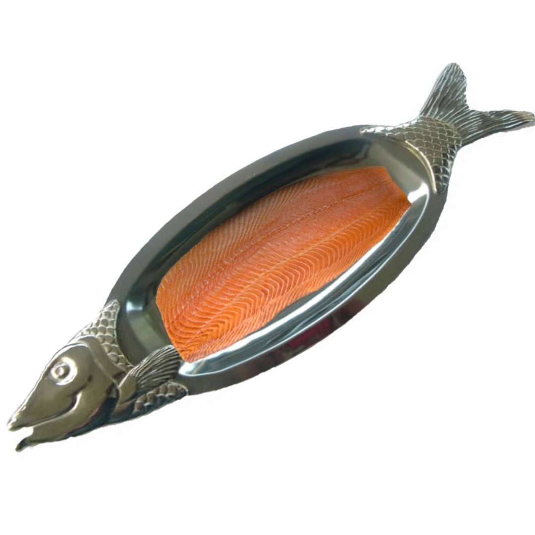 3D salmon plate - TurboSquid 1152246